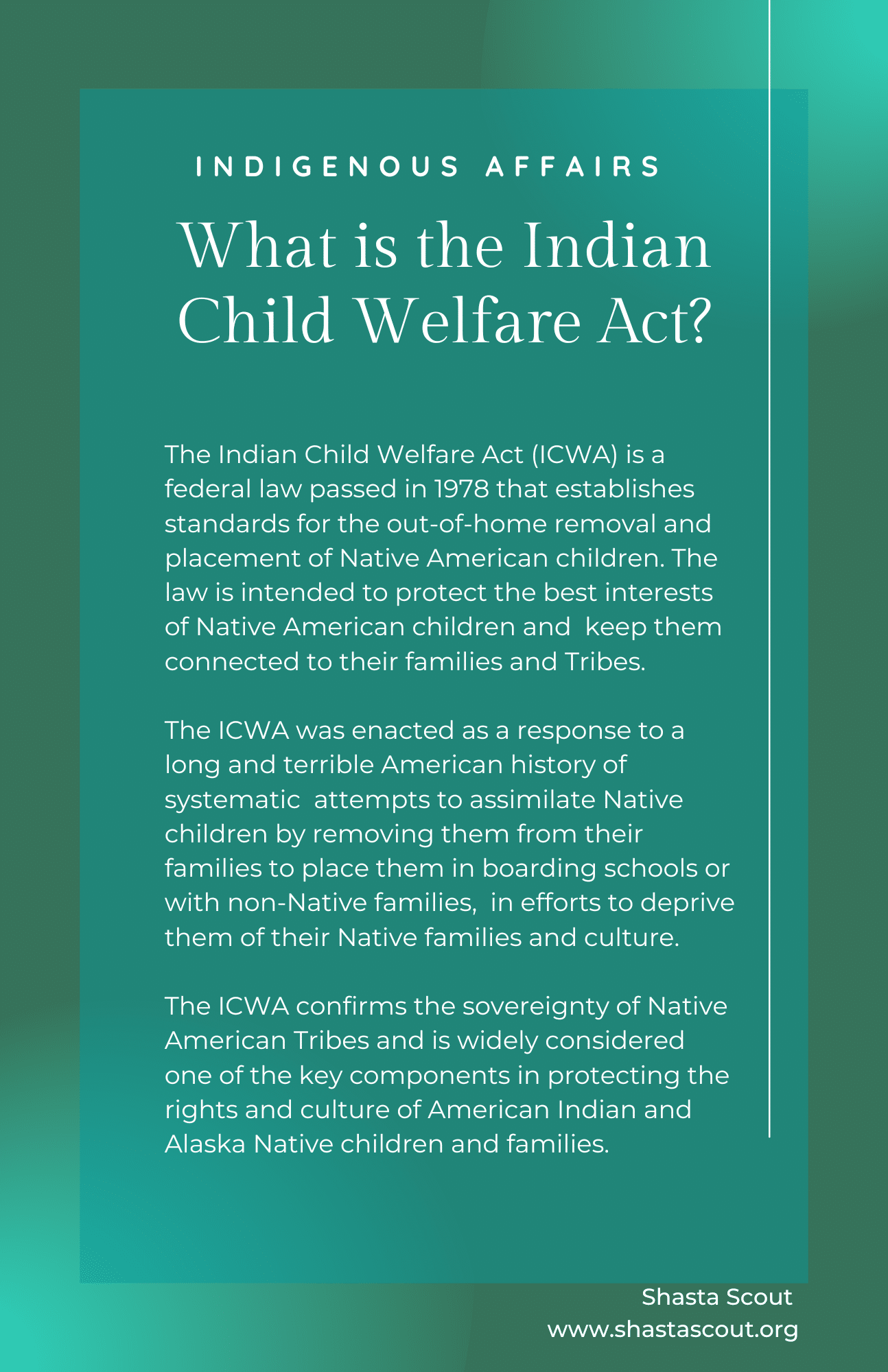 Opinion: The Indian Child Welfare Act Safeguarded My Connection To My ...
