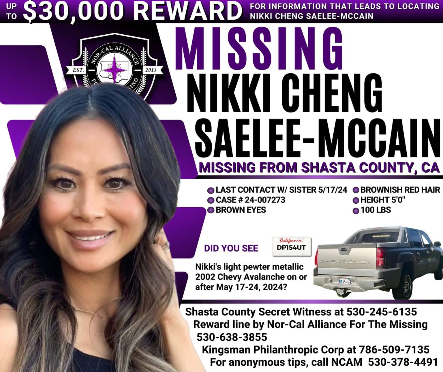 Sharing Few Details, Shasta County Sheriff’s Office Says Nikki Cheng ...